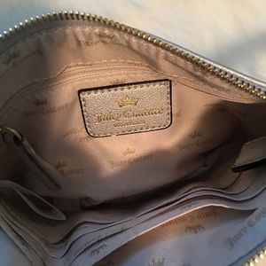 Juicy Couture | Bags | Juicy Couture Silver Sequin Wristlet | Poshmark